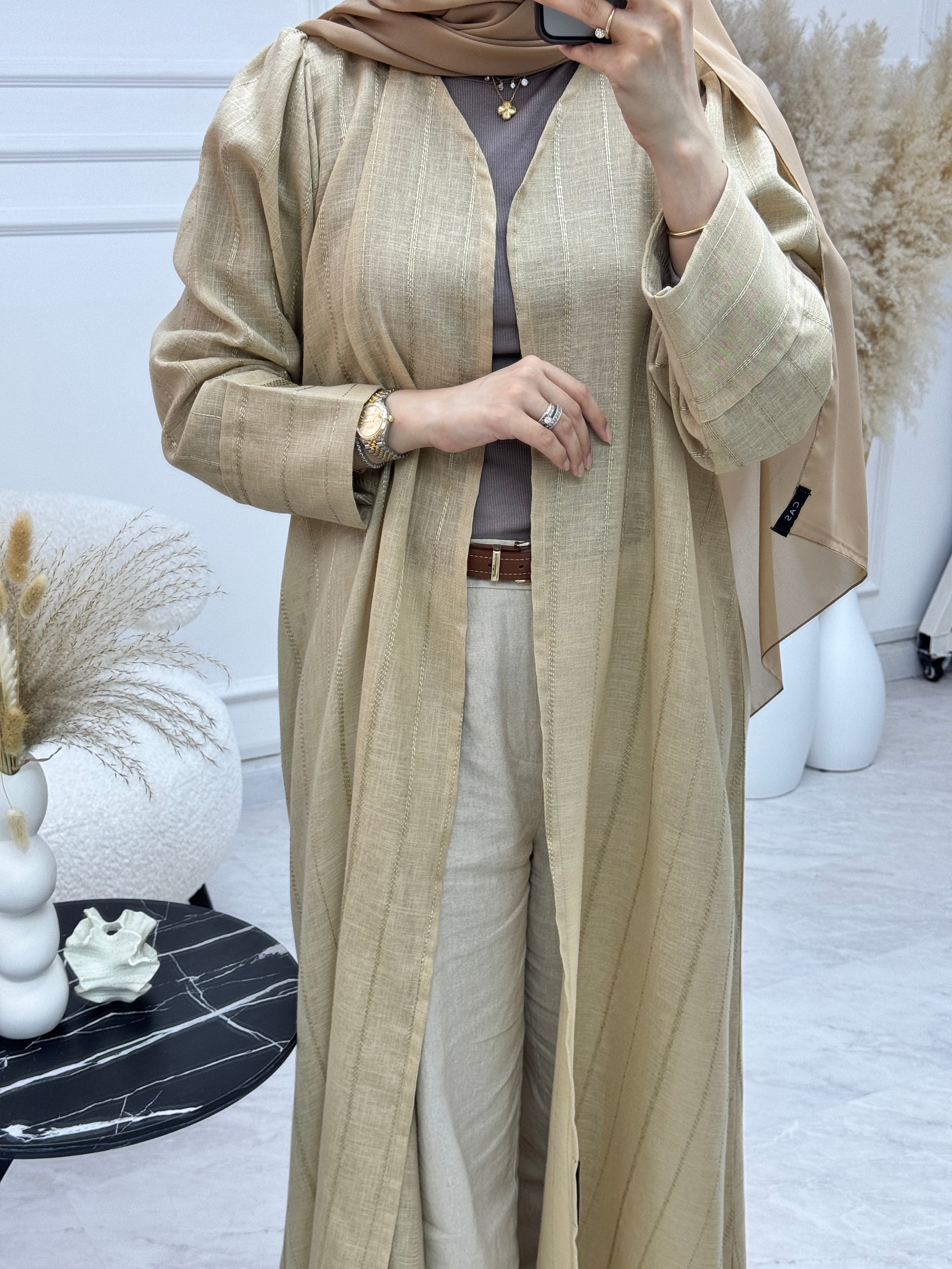 C 1217-02 Melon Travel Abaya – CAS Abaya