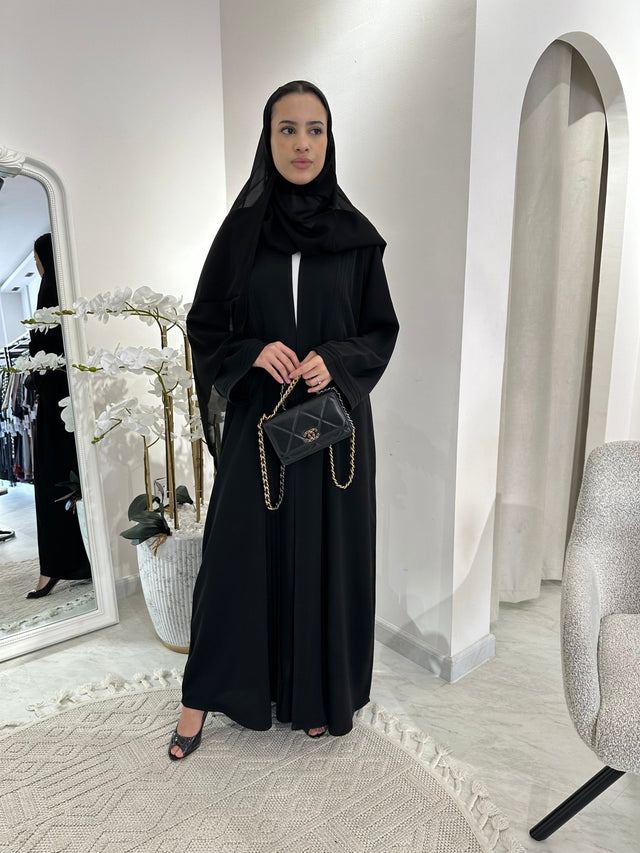 Black Summer Eid Abaya 12 | CAS Abaya Dubai