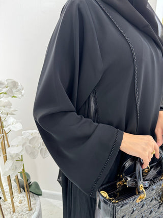 Luxury Emirati Abaya – Black Summer Eid Abaya 23 – CAS Abaya