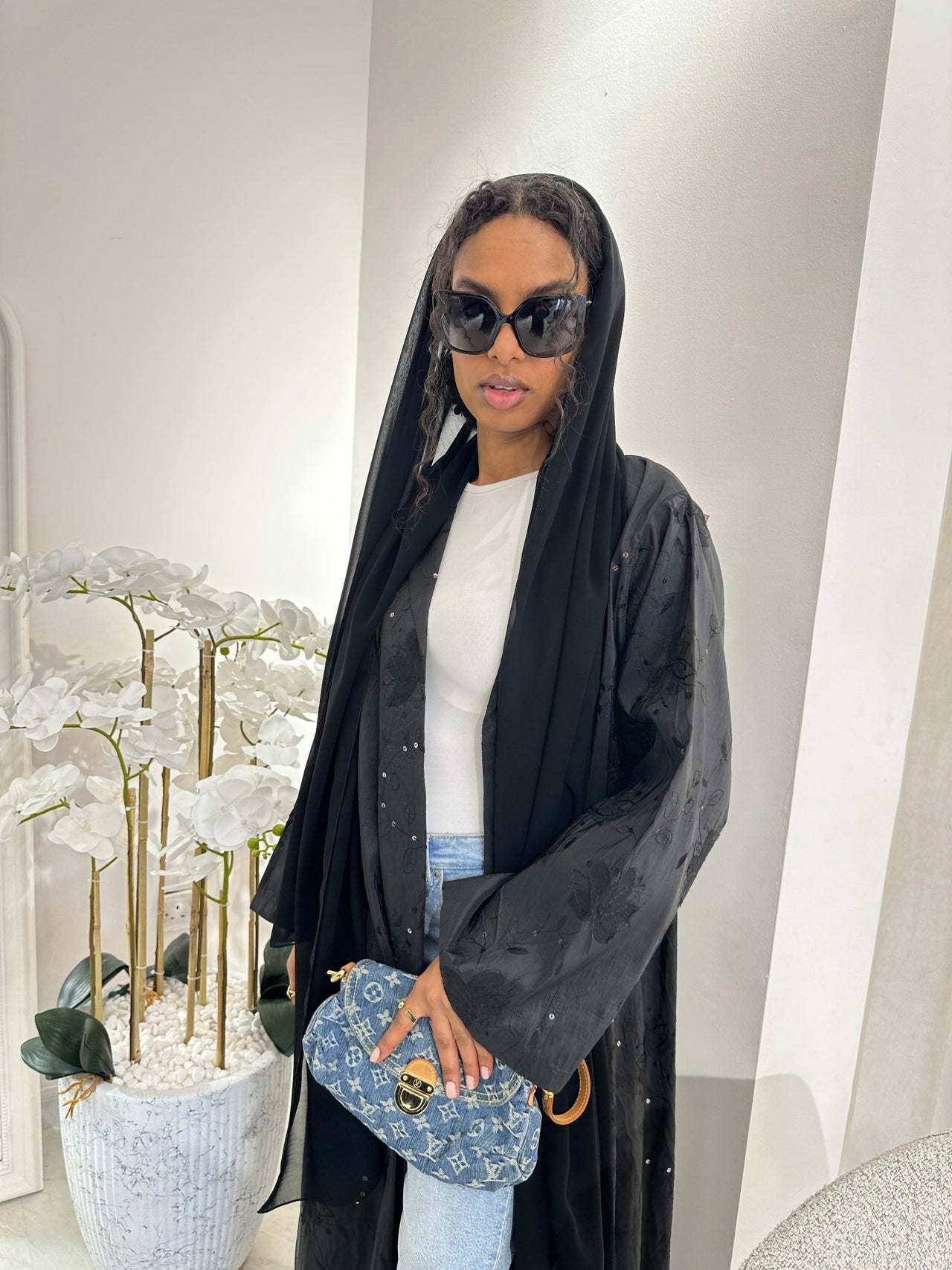 Black Summer Work Abaya 07 | Elegant Dubai Abaya CAS – CAS Abaya