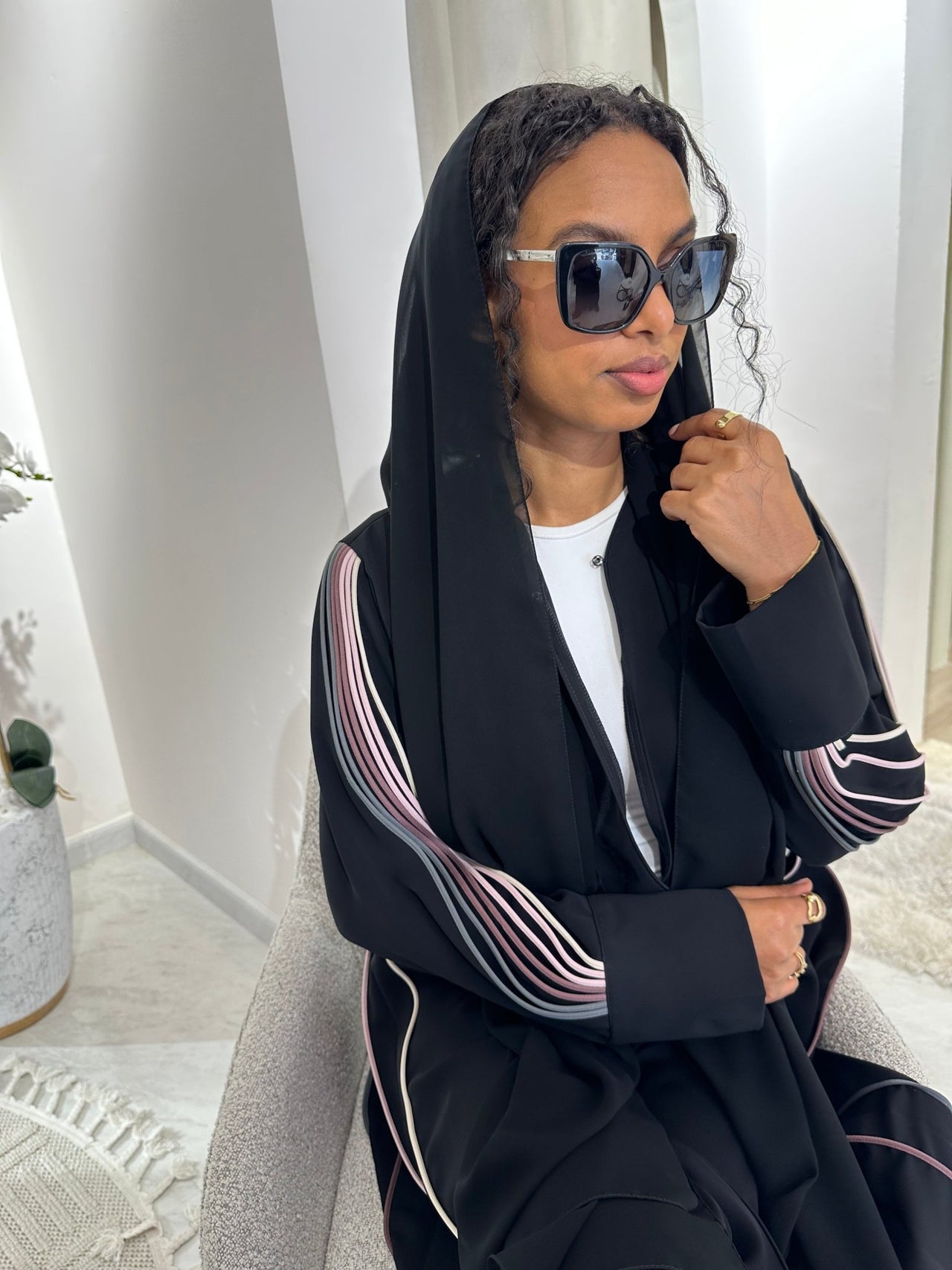 Black Summer Work Abaya 16 | Elegant Dubai Abaya CAS – CAS Abaya