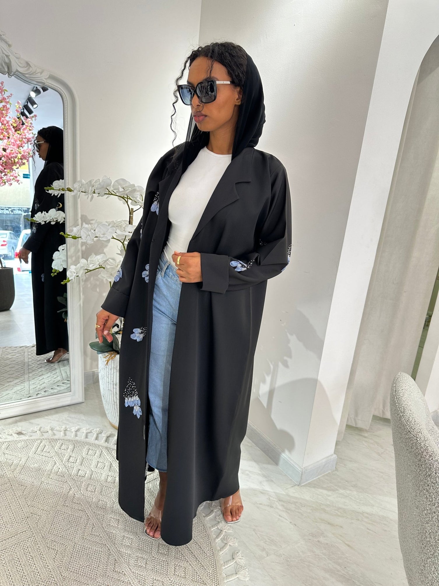Black Summer Work Abaya 26 | CAS Abaya Dubai