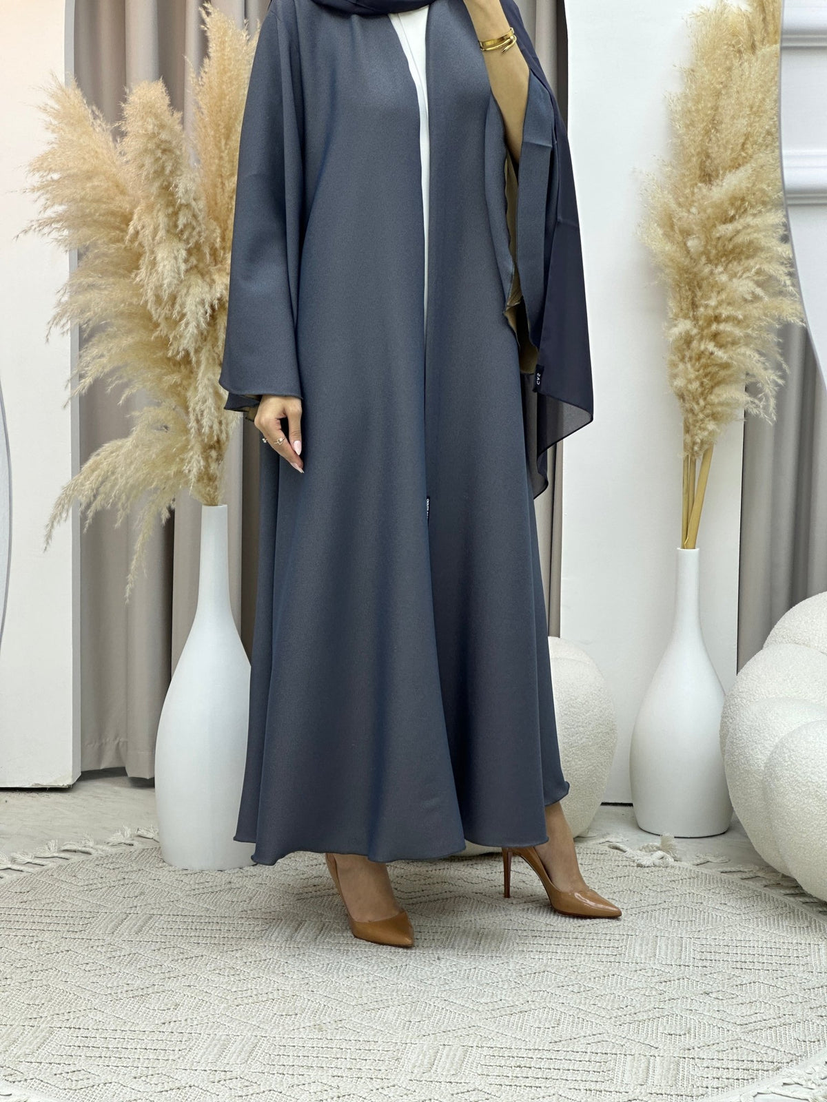 C Light Blue Kloosh Duotone Abaya – Crystal Abaya Studio