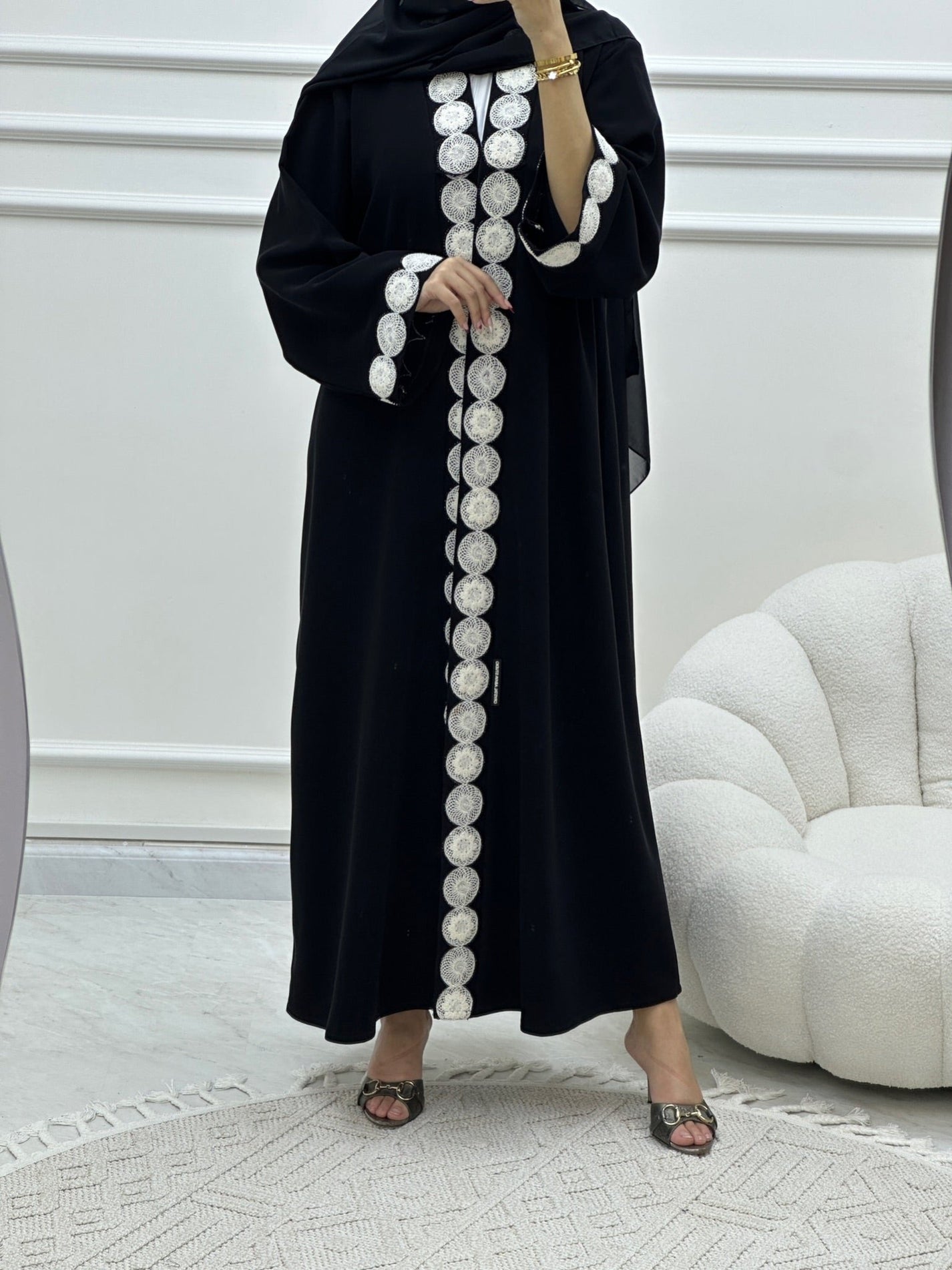 C Ramadan Black Eid Abaya 14 – Crystal Abaya Studio