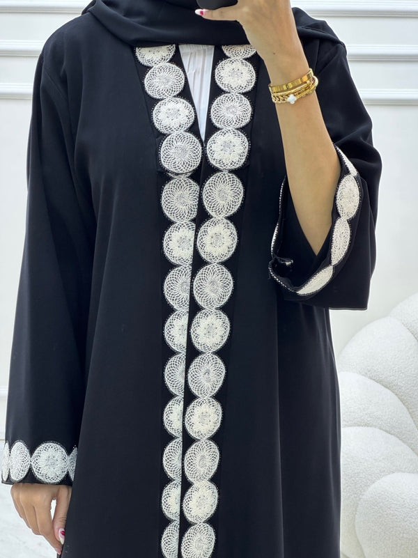 C Ramadan Black Eid Abaya 14 – Crystal Abaya Studio