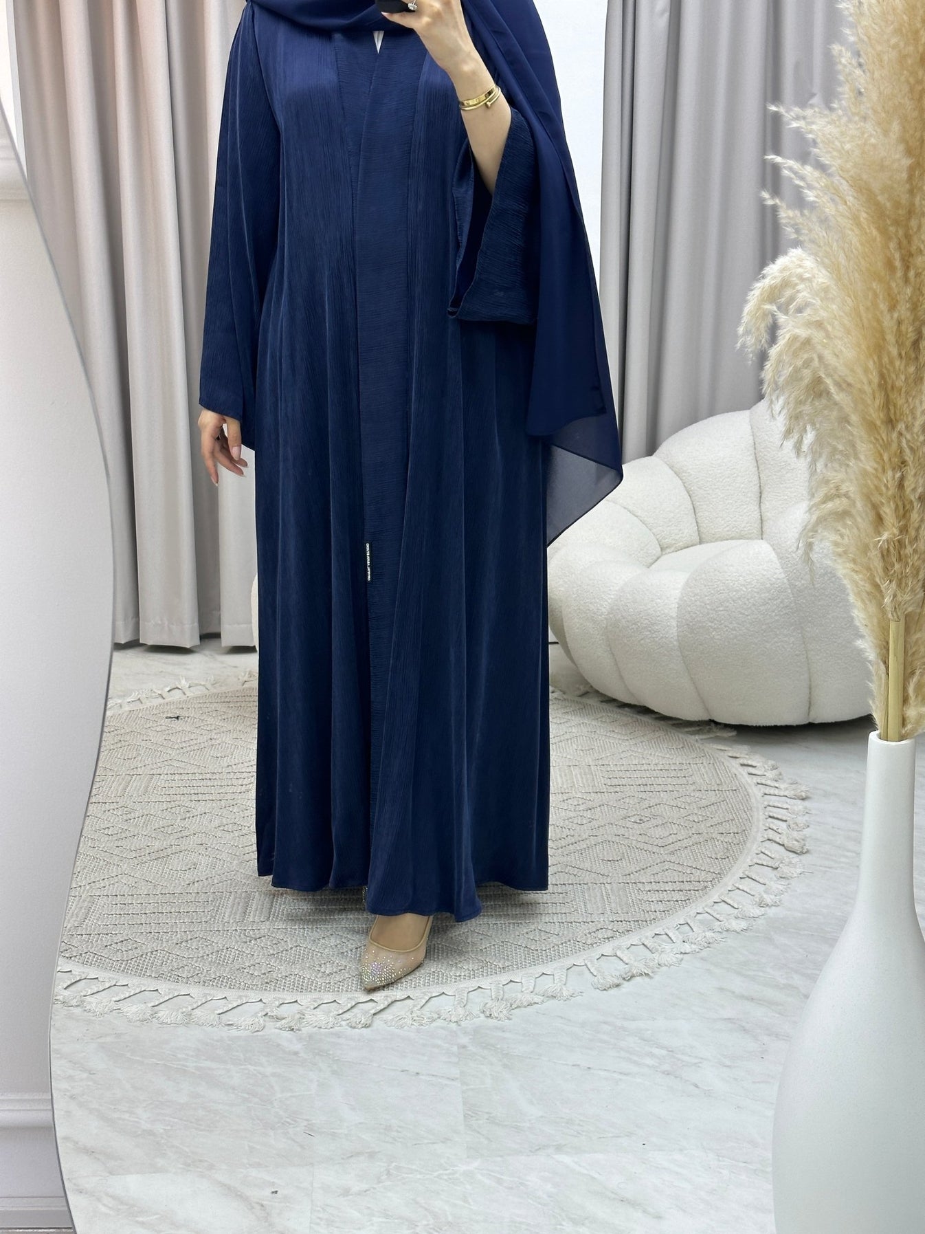 C Turkish Ramadan Blue Abaya – Crystal Abaya Studio
