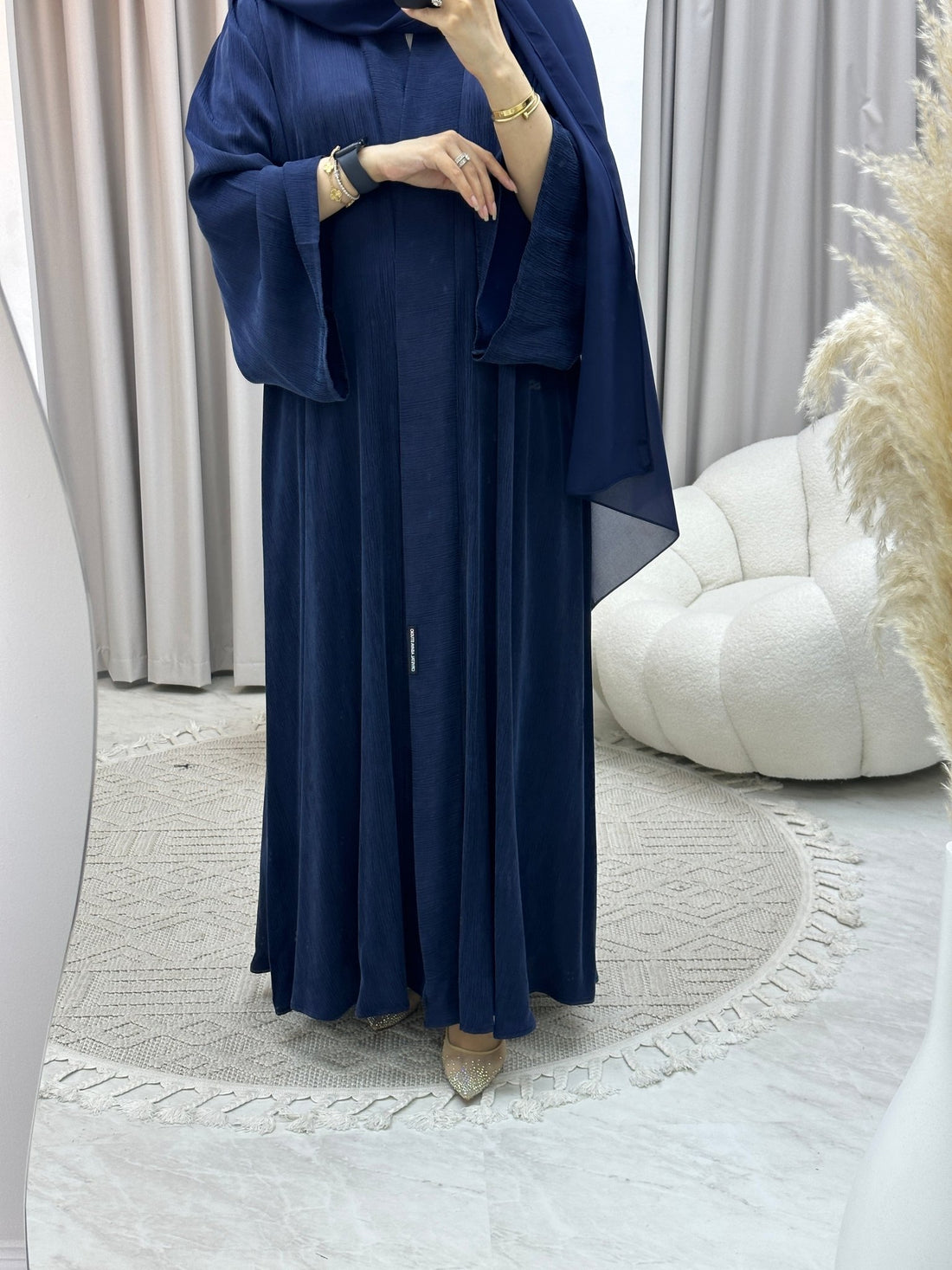 C Turkish Ramadan Blue Abaya – Crystal Abaya Studio
