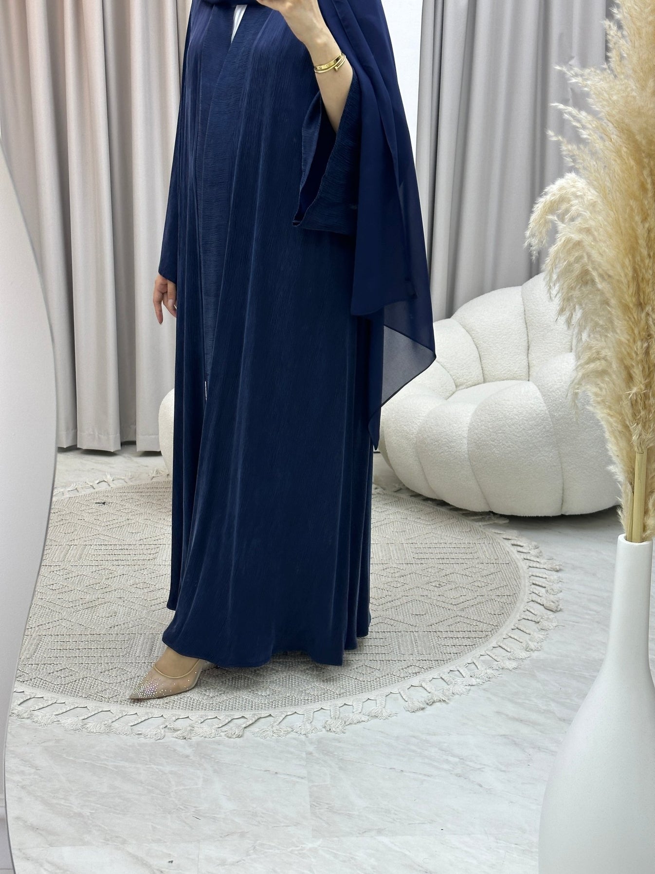 C Turkish Ramadan Blue Abaya – Crystal Abaya Studio
